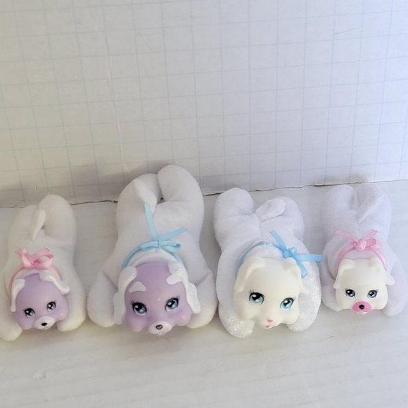 Toys | 4 Purple Pink White Blue Ey Bows Puppy Surprise Dogs Lot Bundle ...